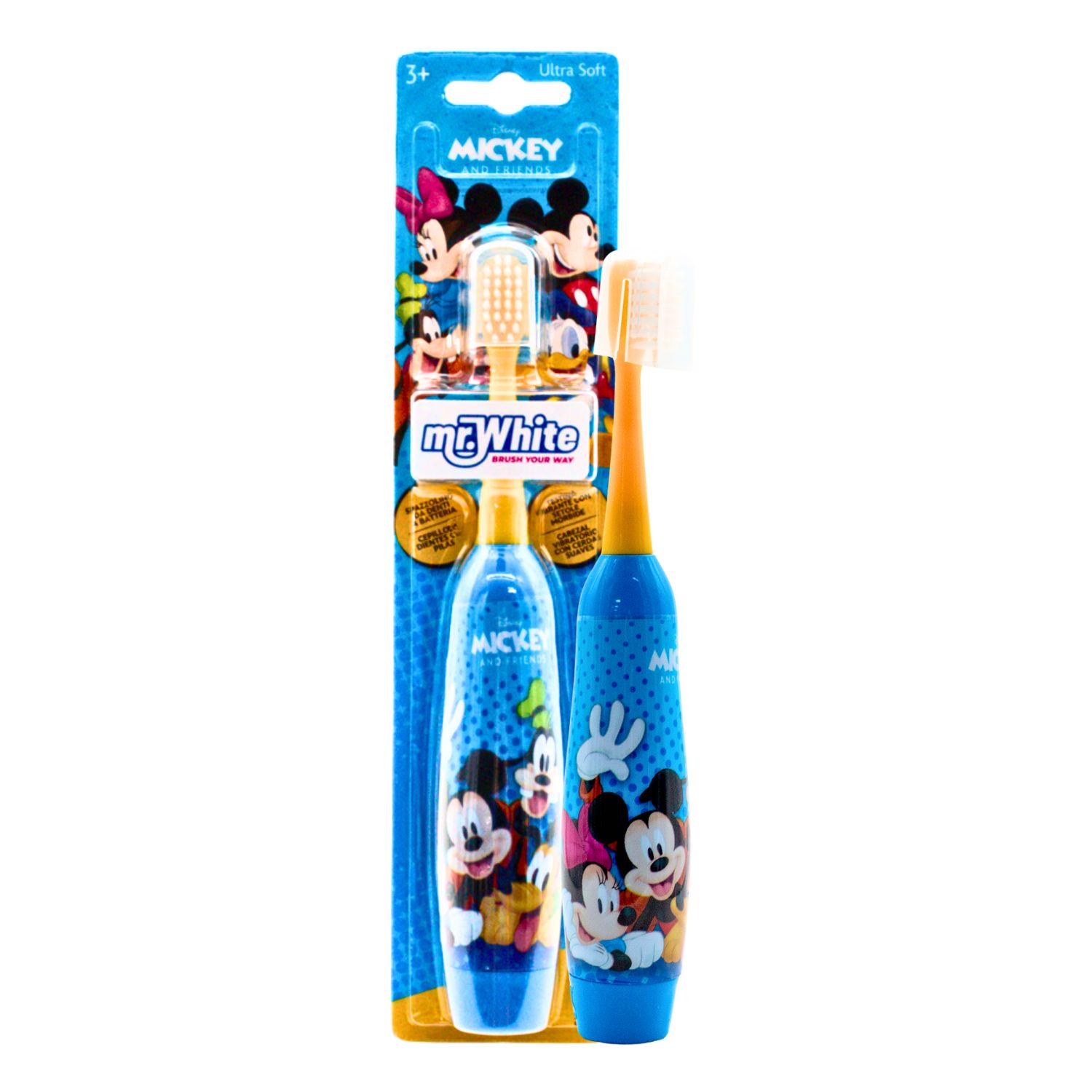 Disney Mickey Mouse Kids Battery Powered Electric Toothbrush – Soft ...