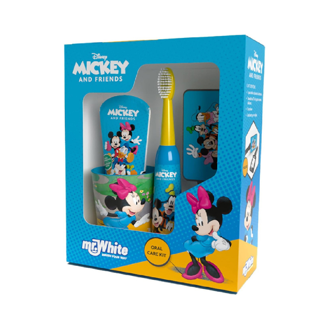 Disney Minnie Mouse Kids Oral Care Gift Set – Electric Toothbrush, Mint ...