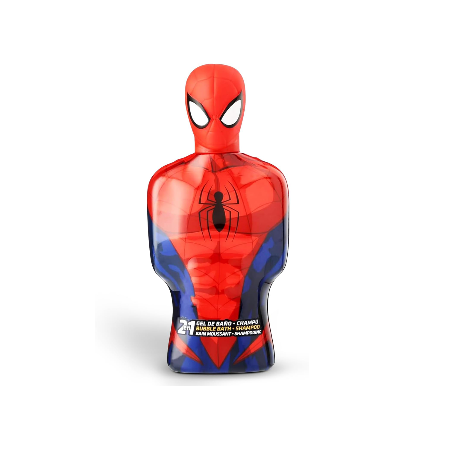 Marvel Spiderman 2-in-1 Kids Bubble Bath & Shampoo – 3D Figure Bottle ...